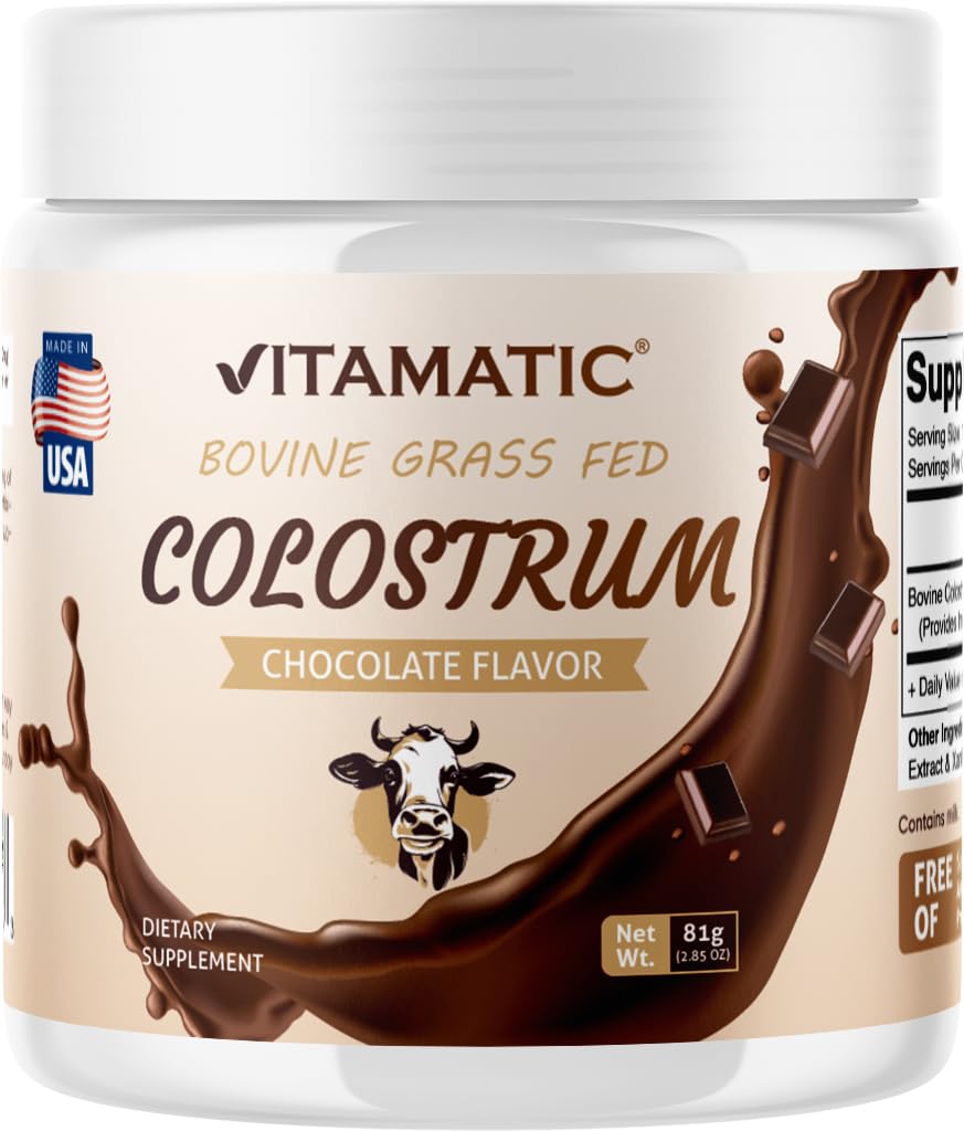 Chocolate flavoured colostrum supplement benefits