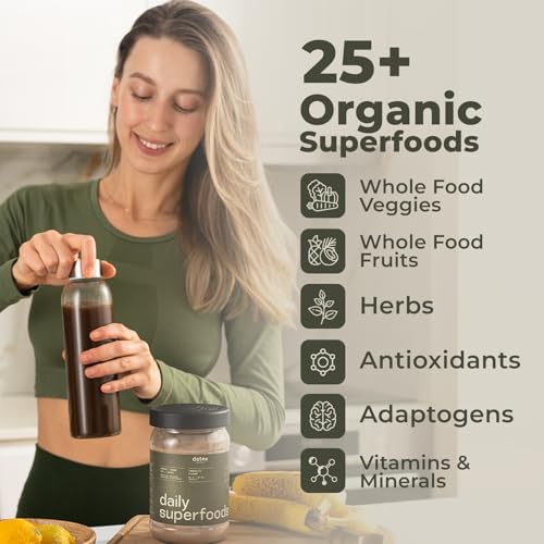 Chocolate greens powder for digestive health