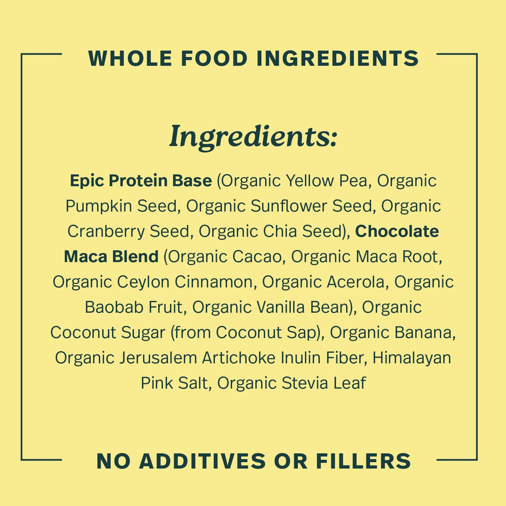 chocolate maca protein for energy boost