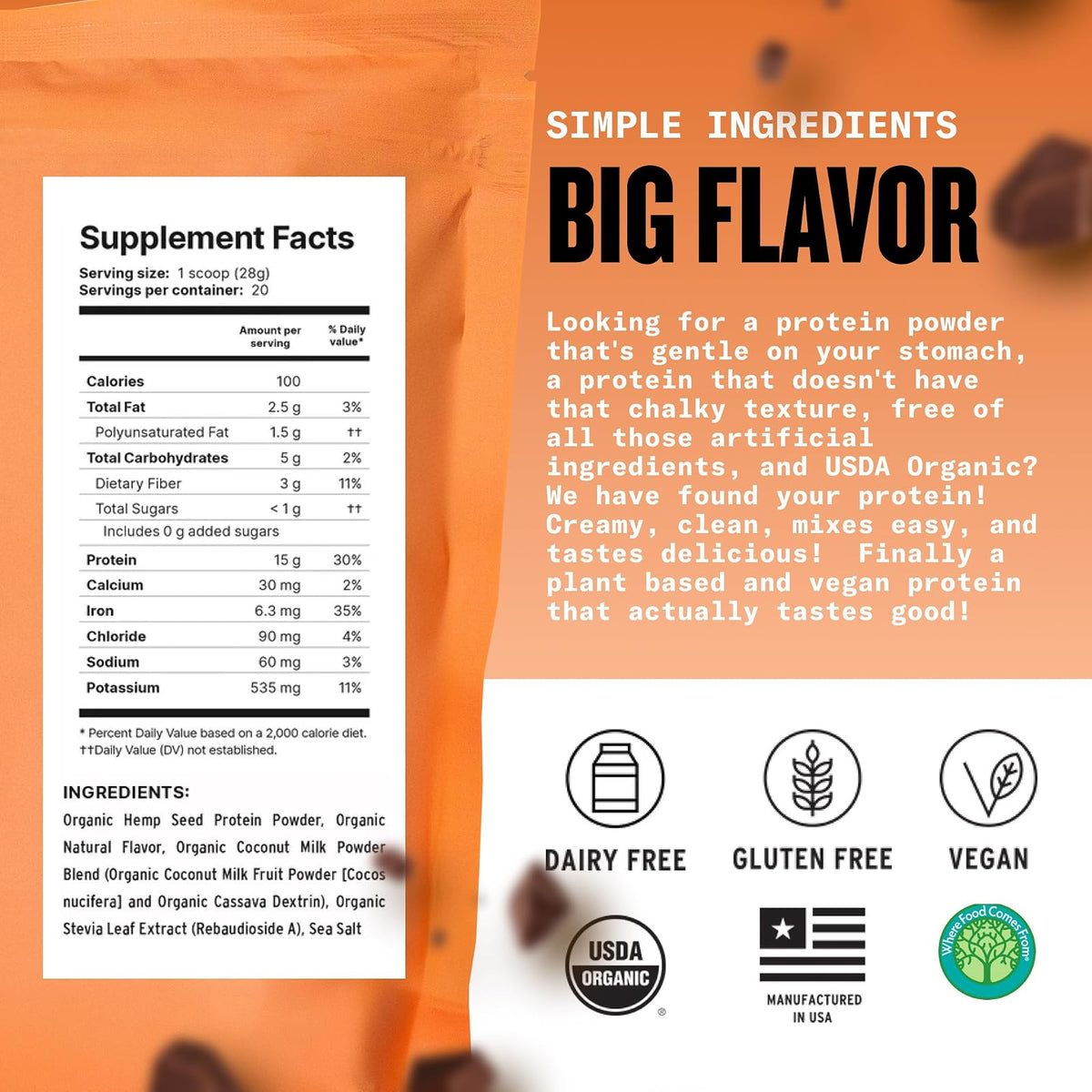 chocolate plant protein for smoothies