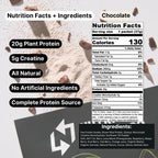 Chocolate protein packets for workouts