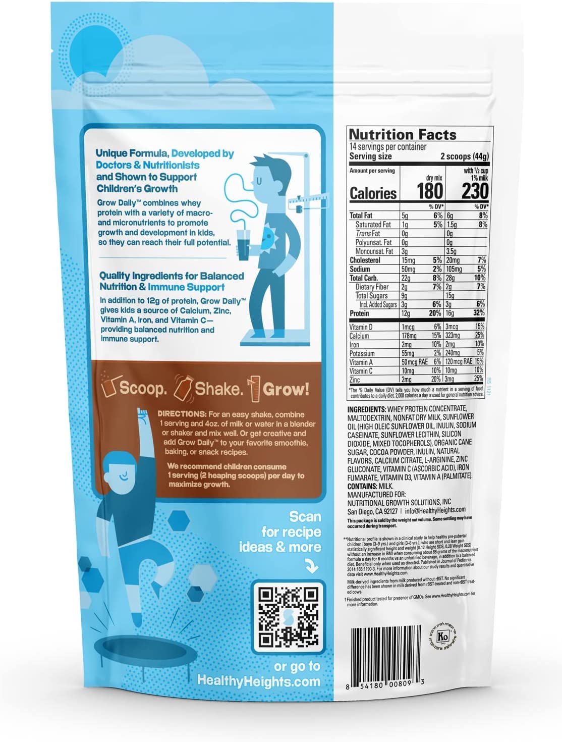 chocolate protein powder for growth