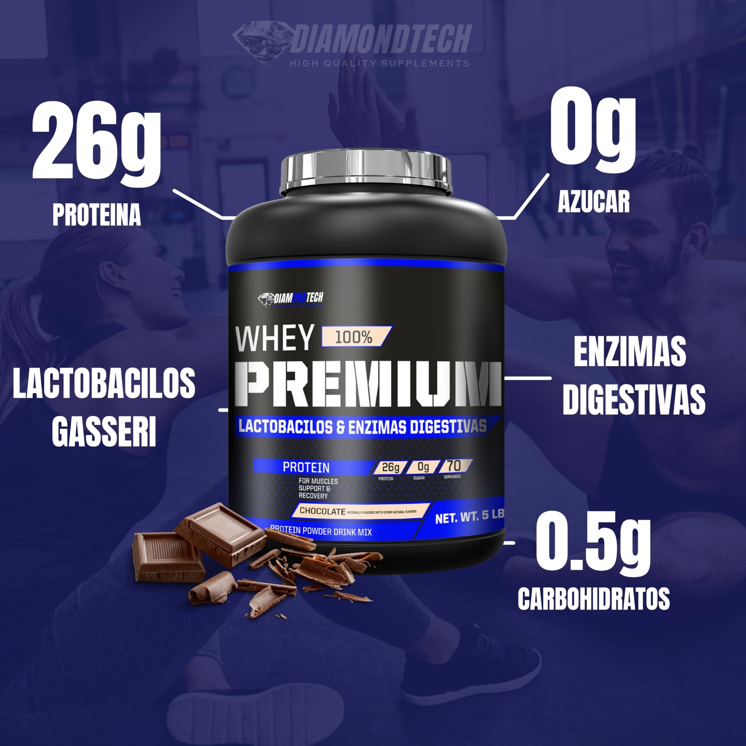 Chocolate protein powder for smoothies
