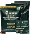 Chocolate whey protein isolate packets