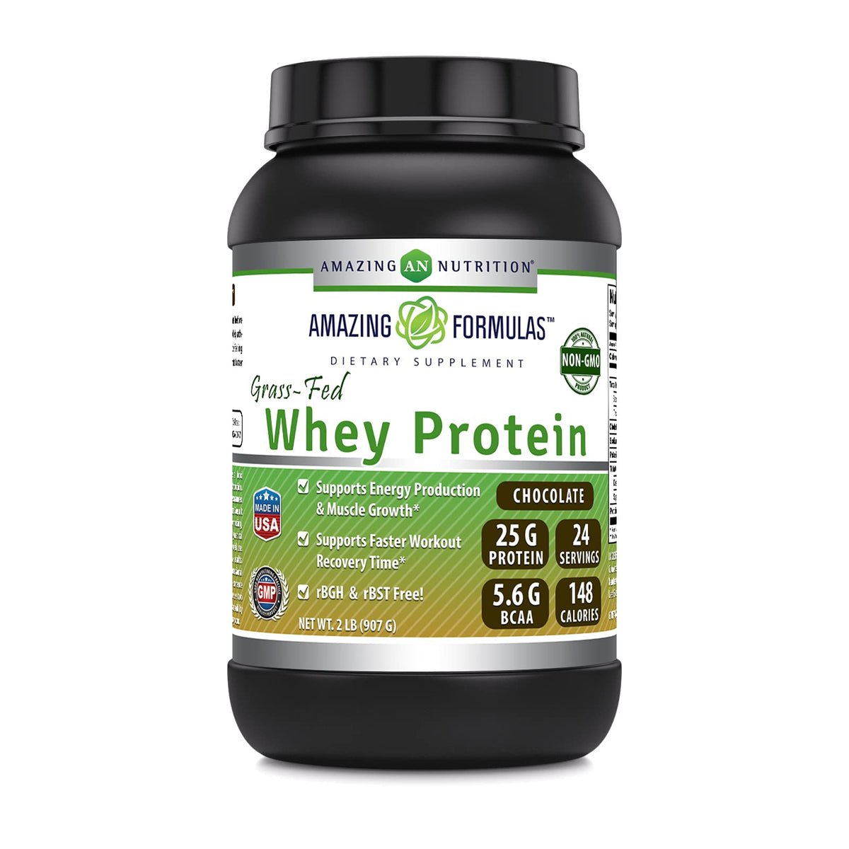 Chocolate whey protein powder for muscle gain