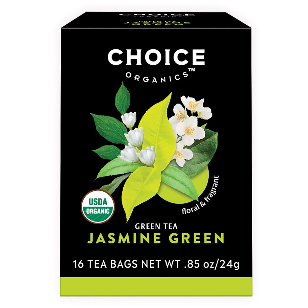 Choice Organics jasmine green tea bags