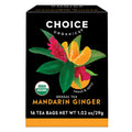 Choice Organics mandarin ginger tea bags