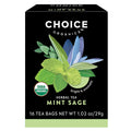 Choice Organics mint sage tea bags