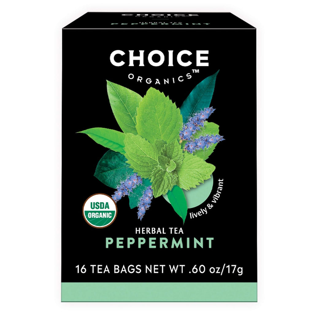 Choice Organics peppermint tea bags
