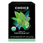 Choice Organics peppermint tea bags