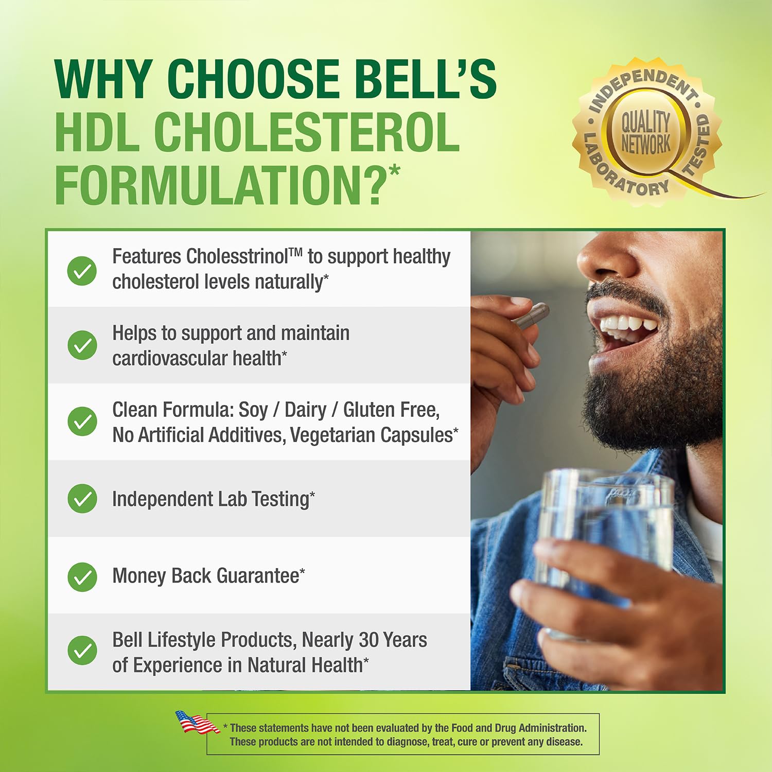cholesterol health with Bell HDL formula
