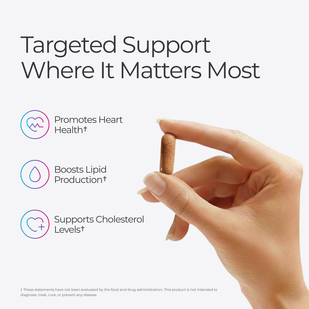 Cholesterol management with vegan capsules