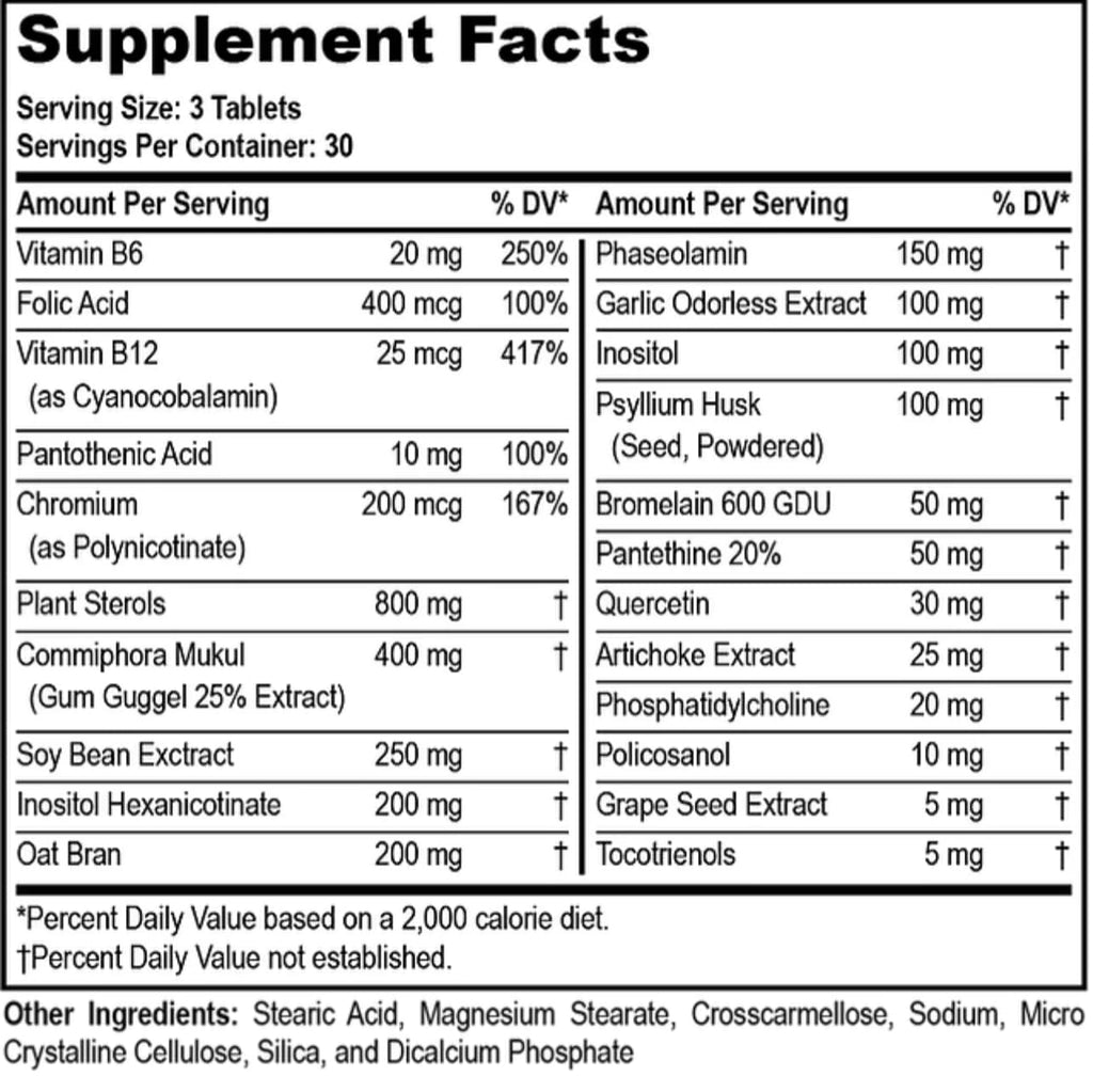 Cholesterol support with Nutriya blended supplements