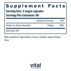 Choline 550 mg for brain health