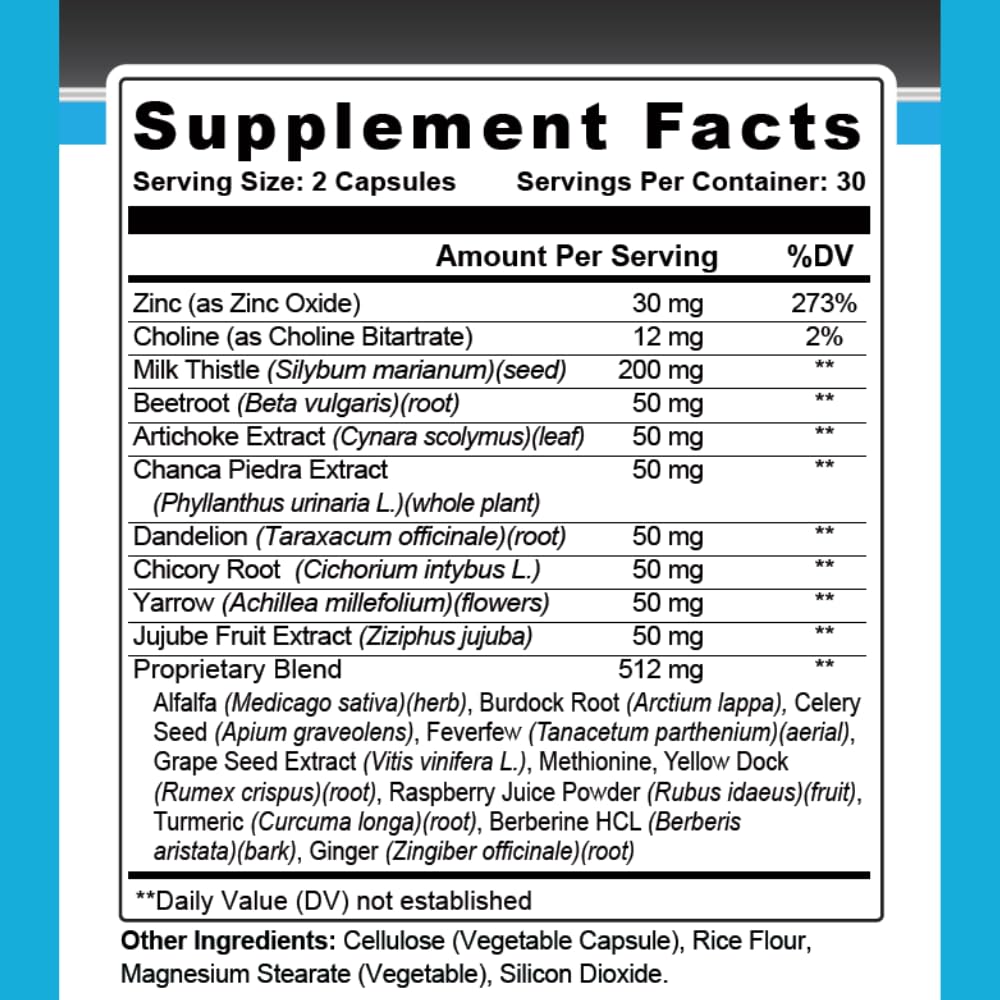 Choline and Milk Thistle supplement benefits