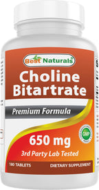 Choline Bitartrate for brain health