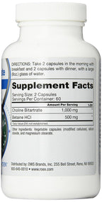 Choline Bitartrate for cognitive function enhancement