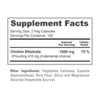 Choline Bitartrate for cognitive support