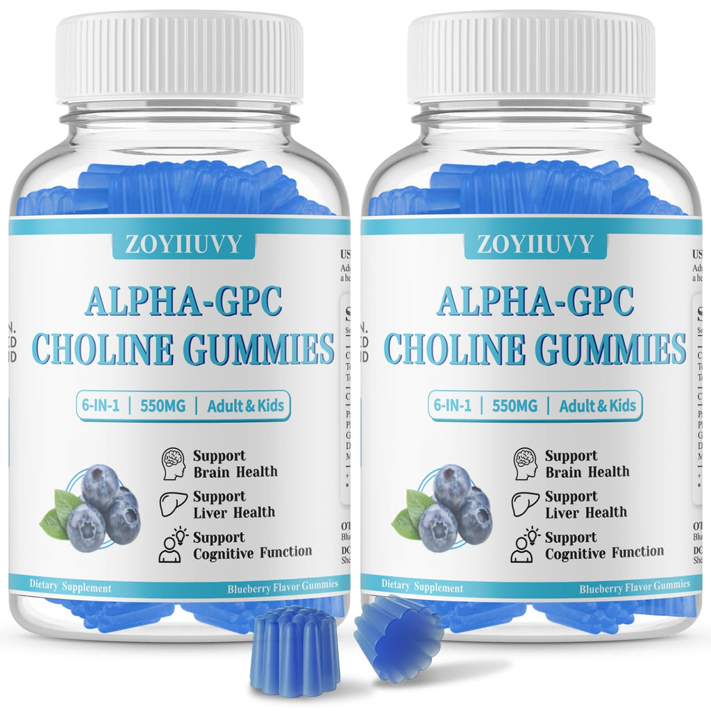 Choline gummies for cognitive support
