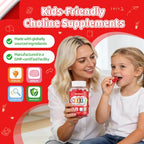 Choline gummies for enhanced energy levels