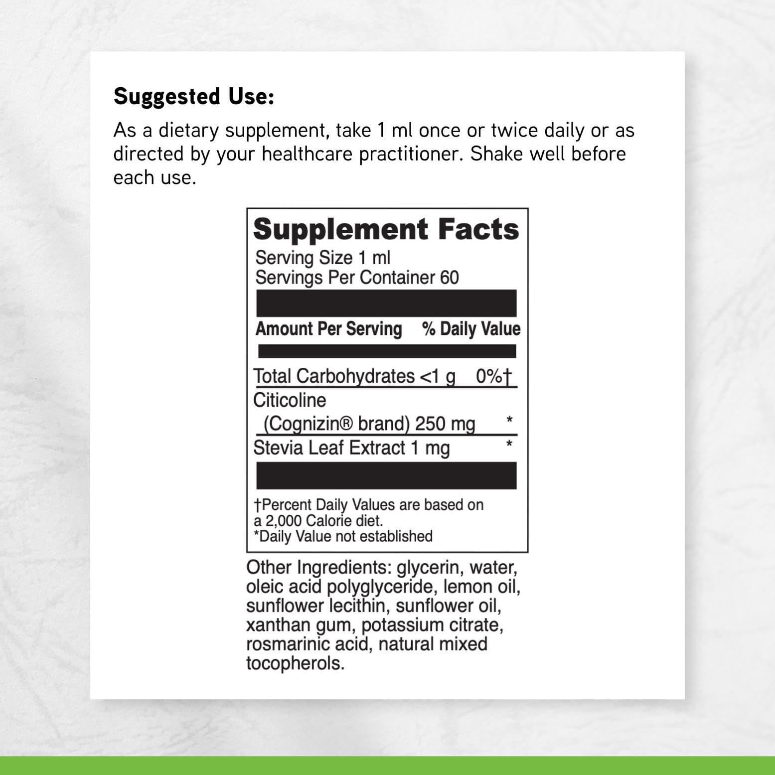 Choline-rich formula for healthy cognition