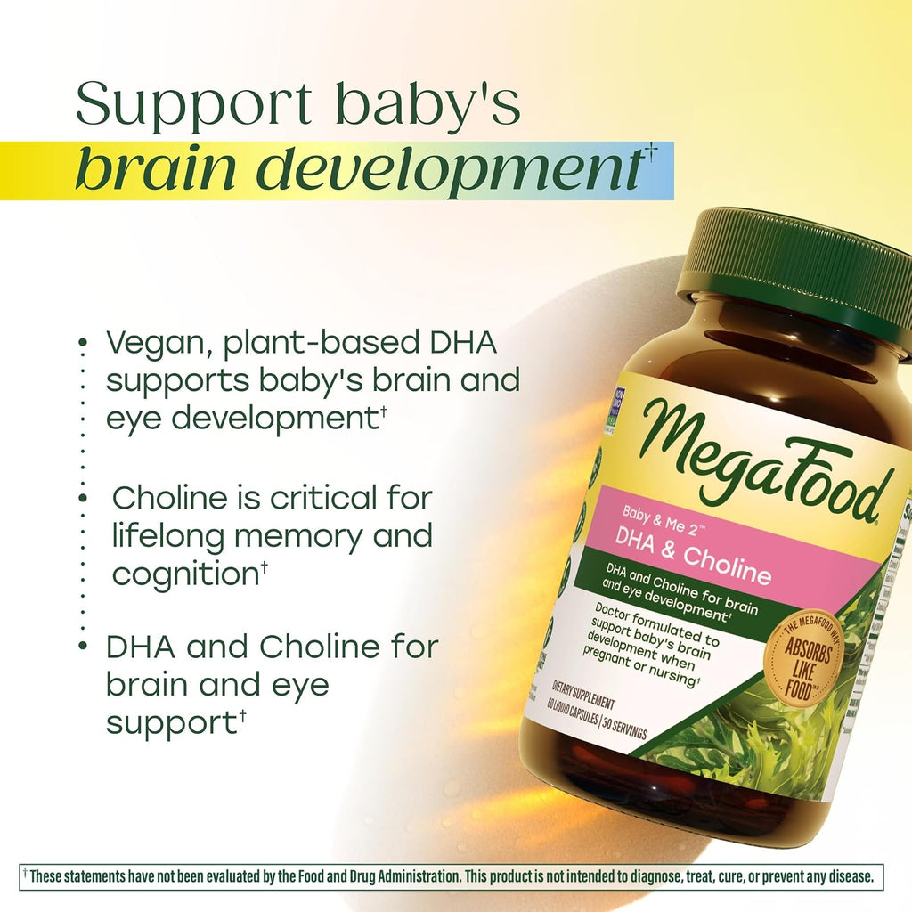 Choline-rich prenatal vitamins for babies