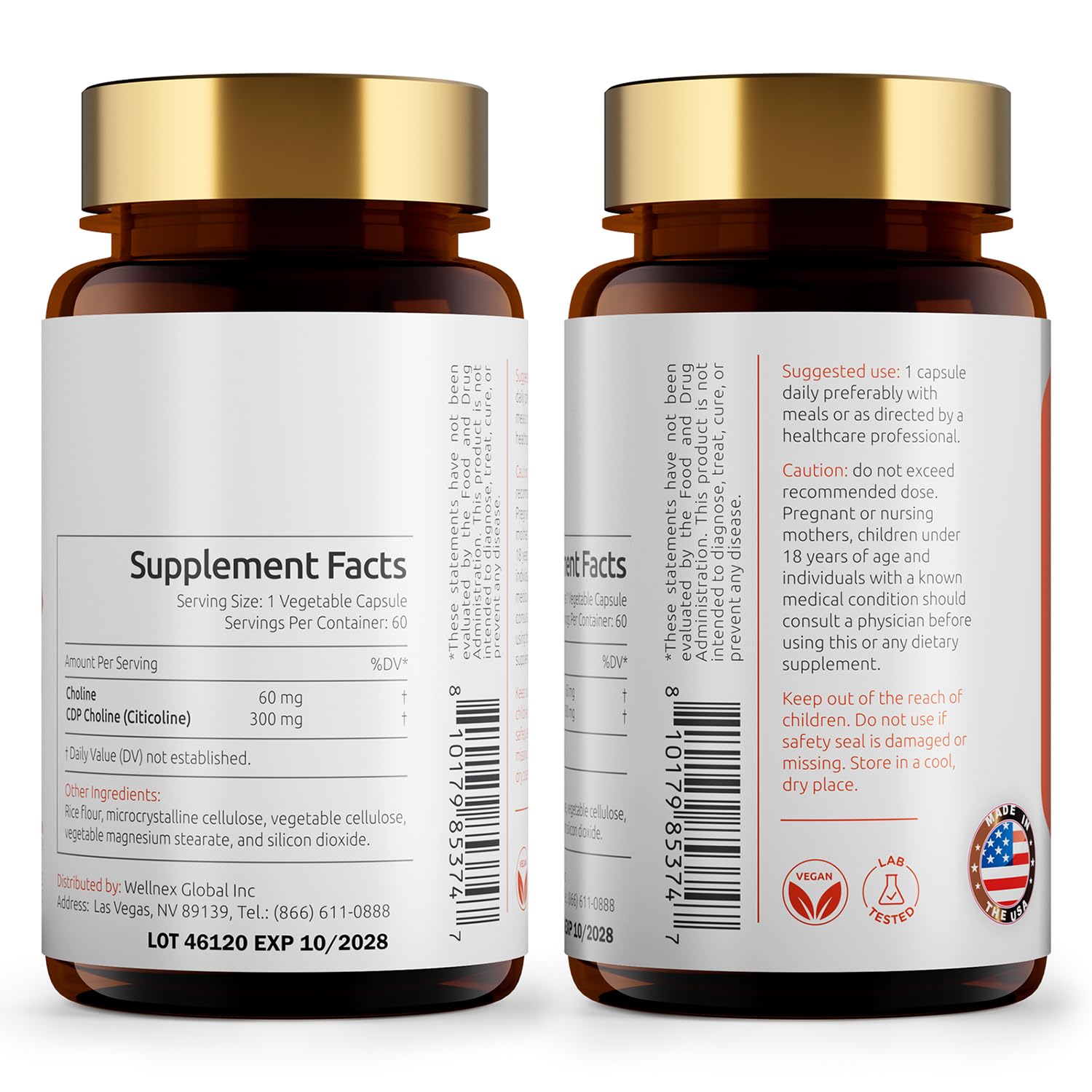 Choline supplement for brain health