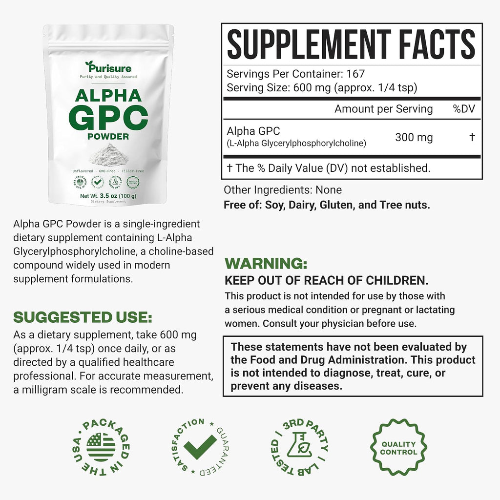 Choline supplement for cognitive support