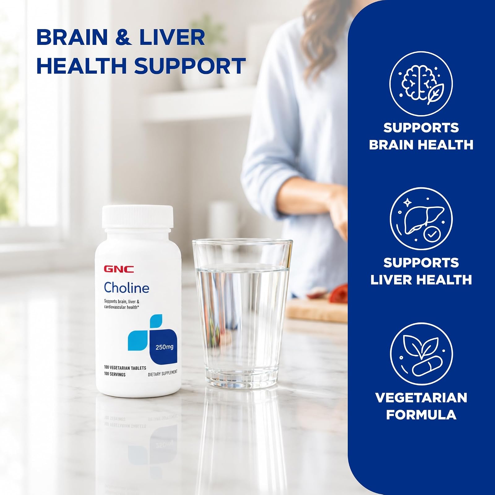 Choline supplement for energy support