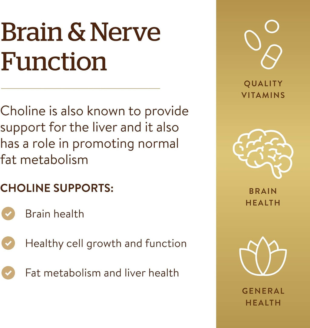 Choline supplement for liver support
