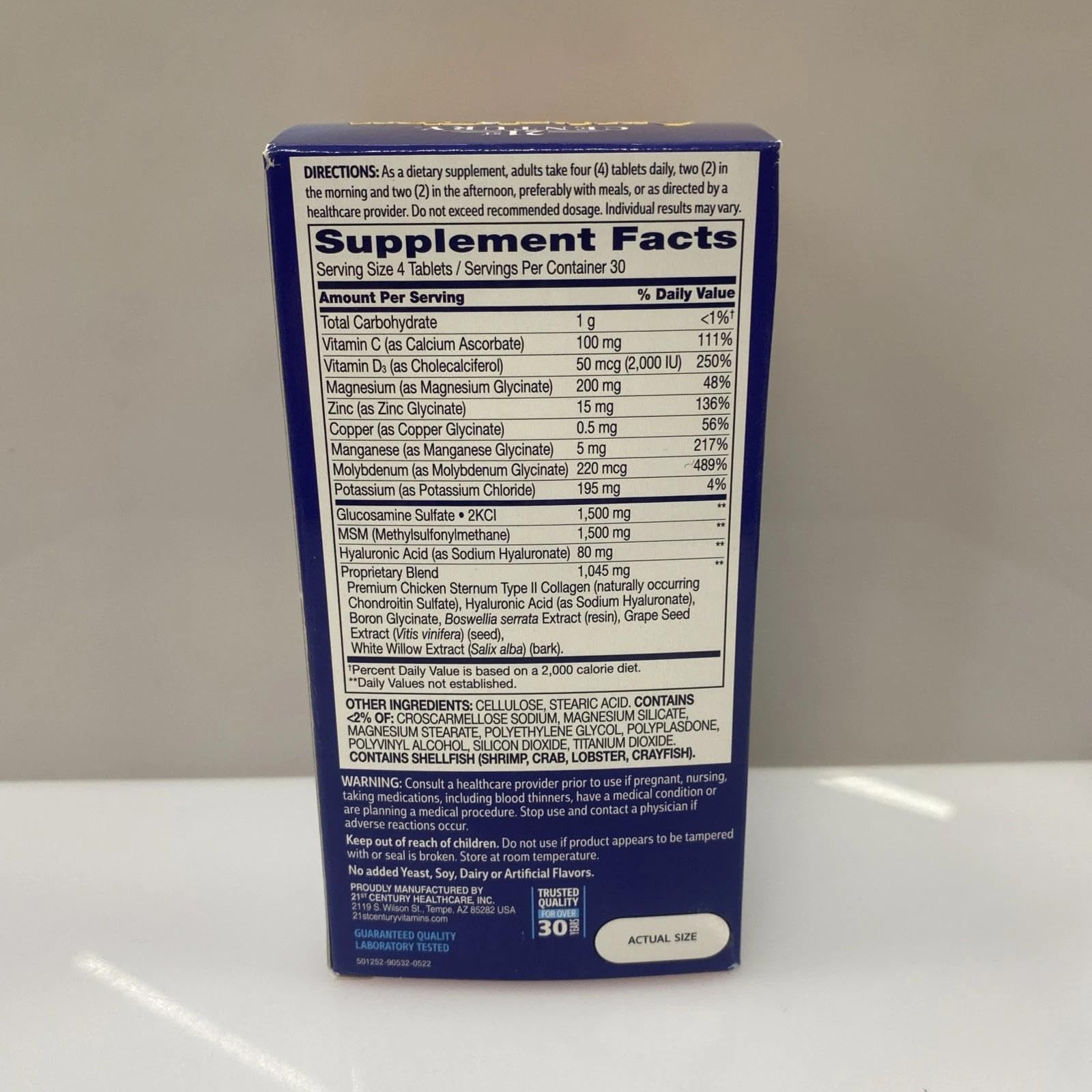 Chondroitin and glucosamine formula