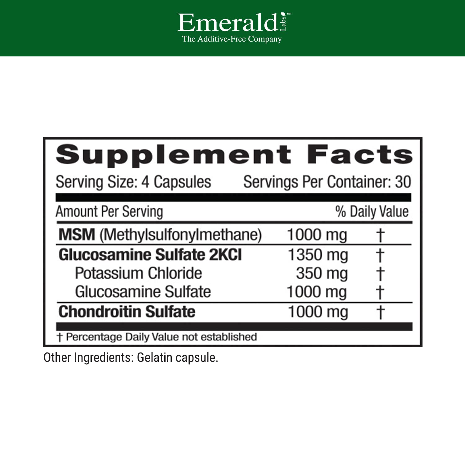 chondroitin capsules for joint health