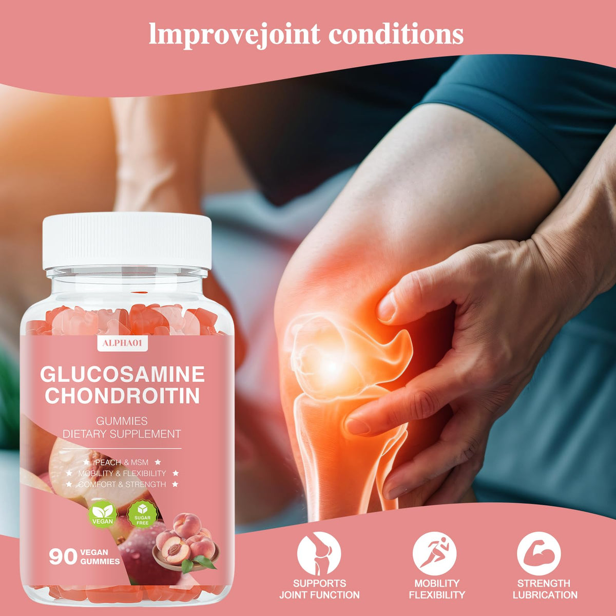 Chondroitin gummies for mobility support