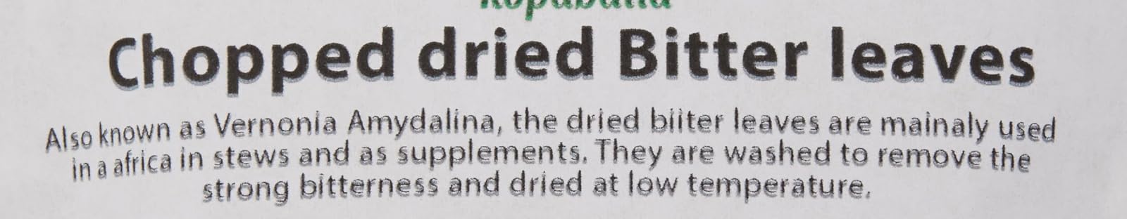 Chopped herbal blend for wellness