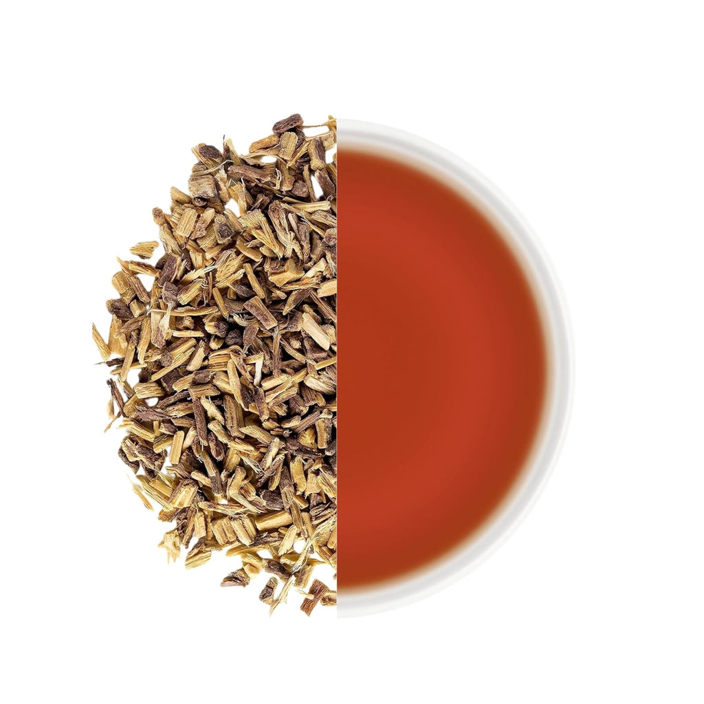 chopped licorice root for herbal infusion