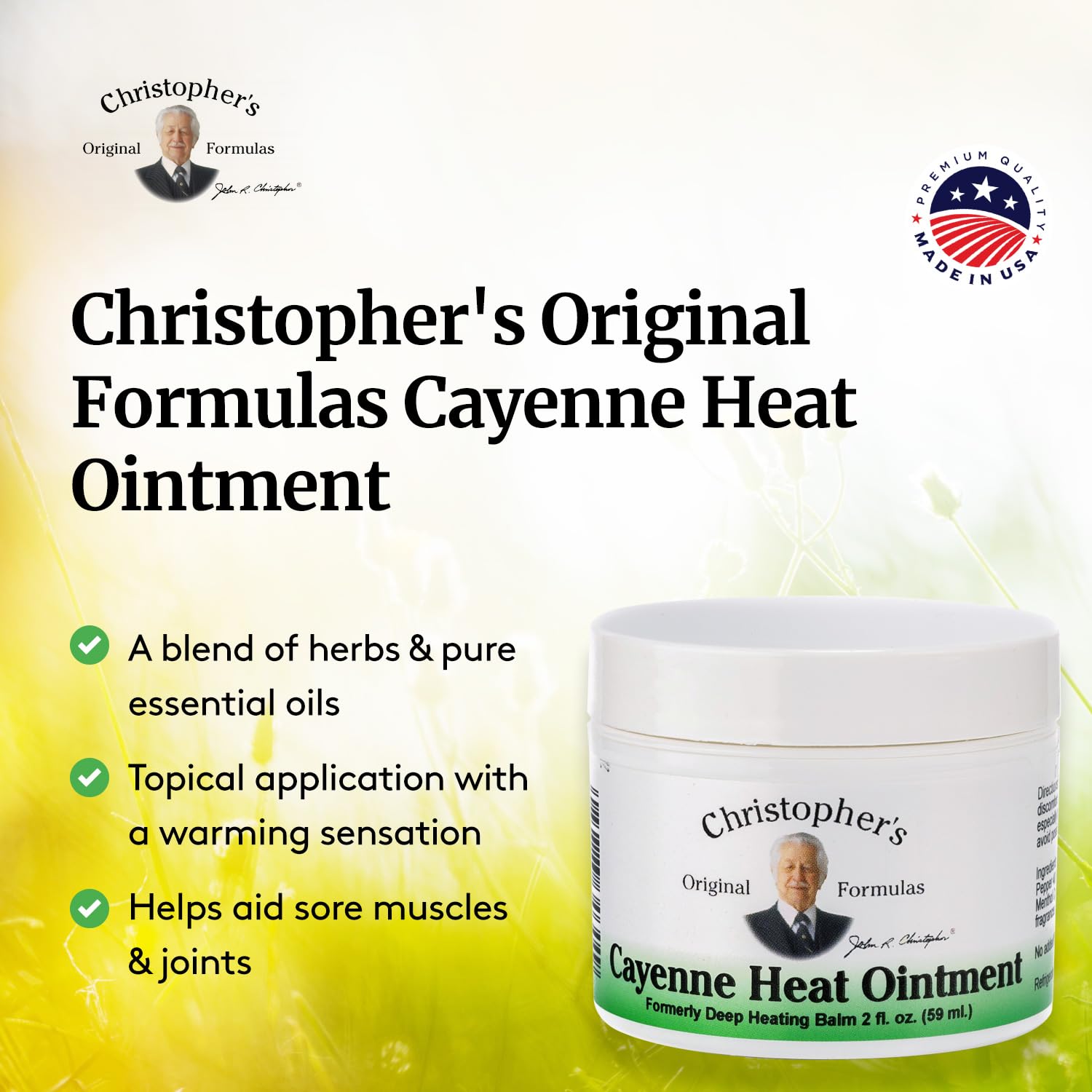Christopher's cayenne ointment for arthritis