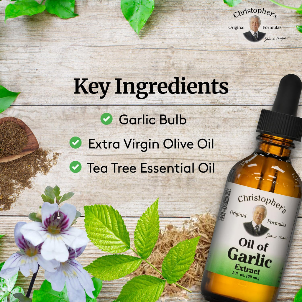 Christopher's garlic extract features