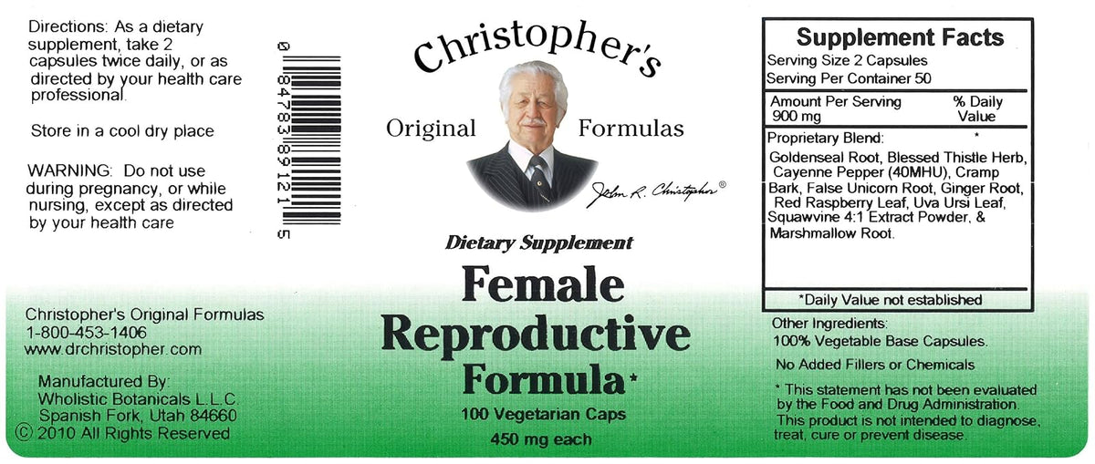Christopher's herbal reproductive blend