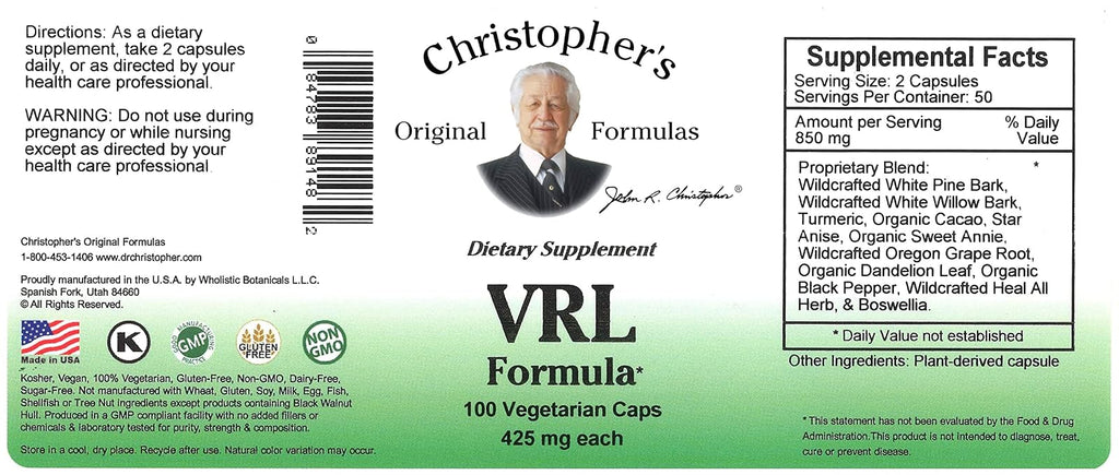 Christopher's multivitamins for immune support
