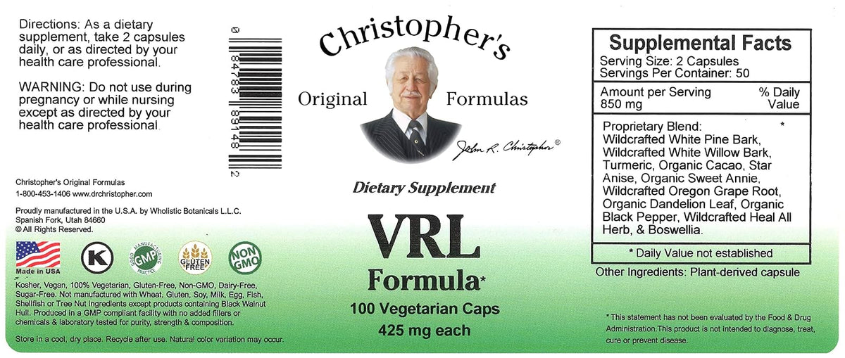 Christopher's multivitamins for immune support