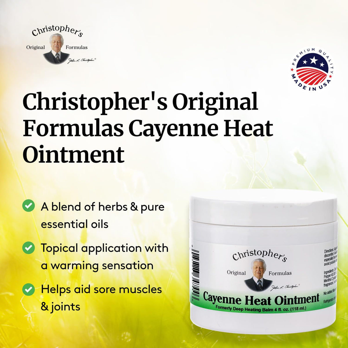 Christopher's Original Formulas cayenne benefits