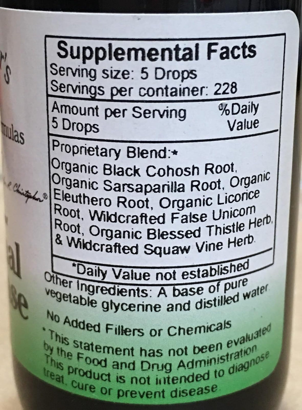 Christopher's Original Formulas herbal remedy