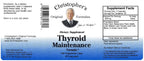 Christopher's thyroid extract supplement