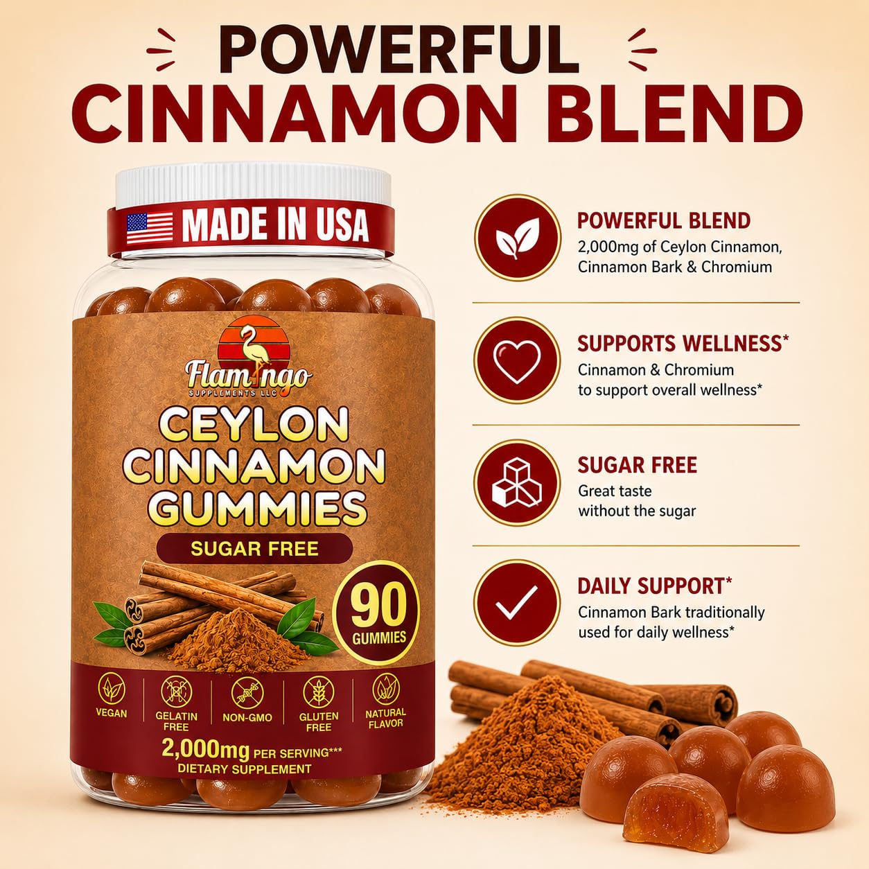 chromium enriched cinnamon chews