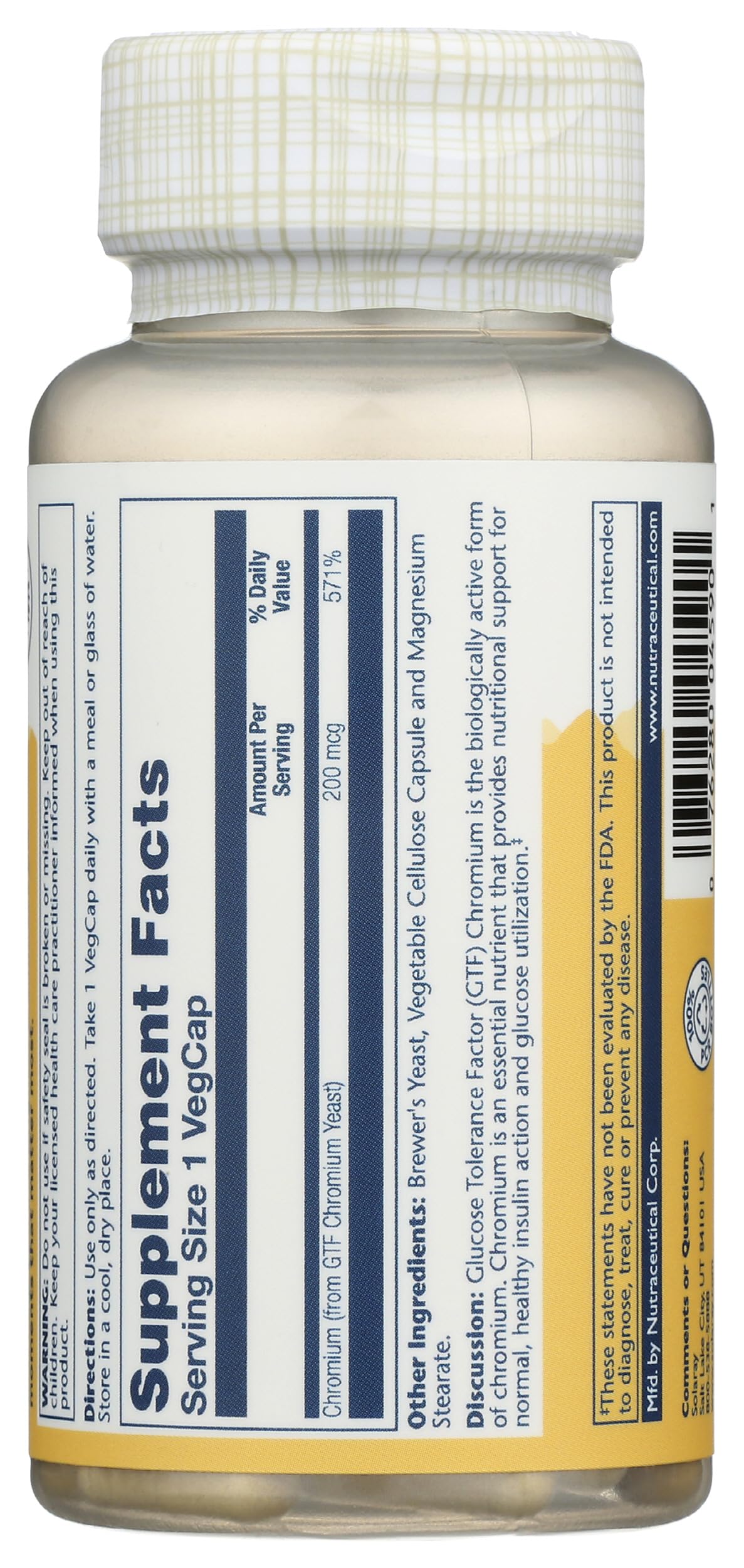 chromium for blood sugar support