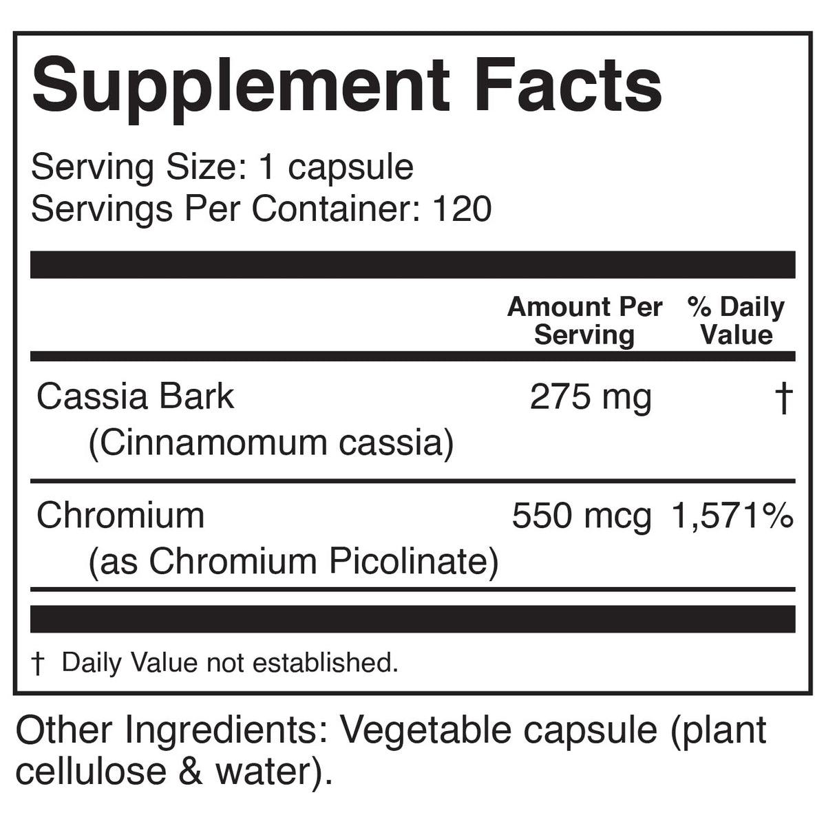 Chromium Picolinate 200 mg for blood sugar support