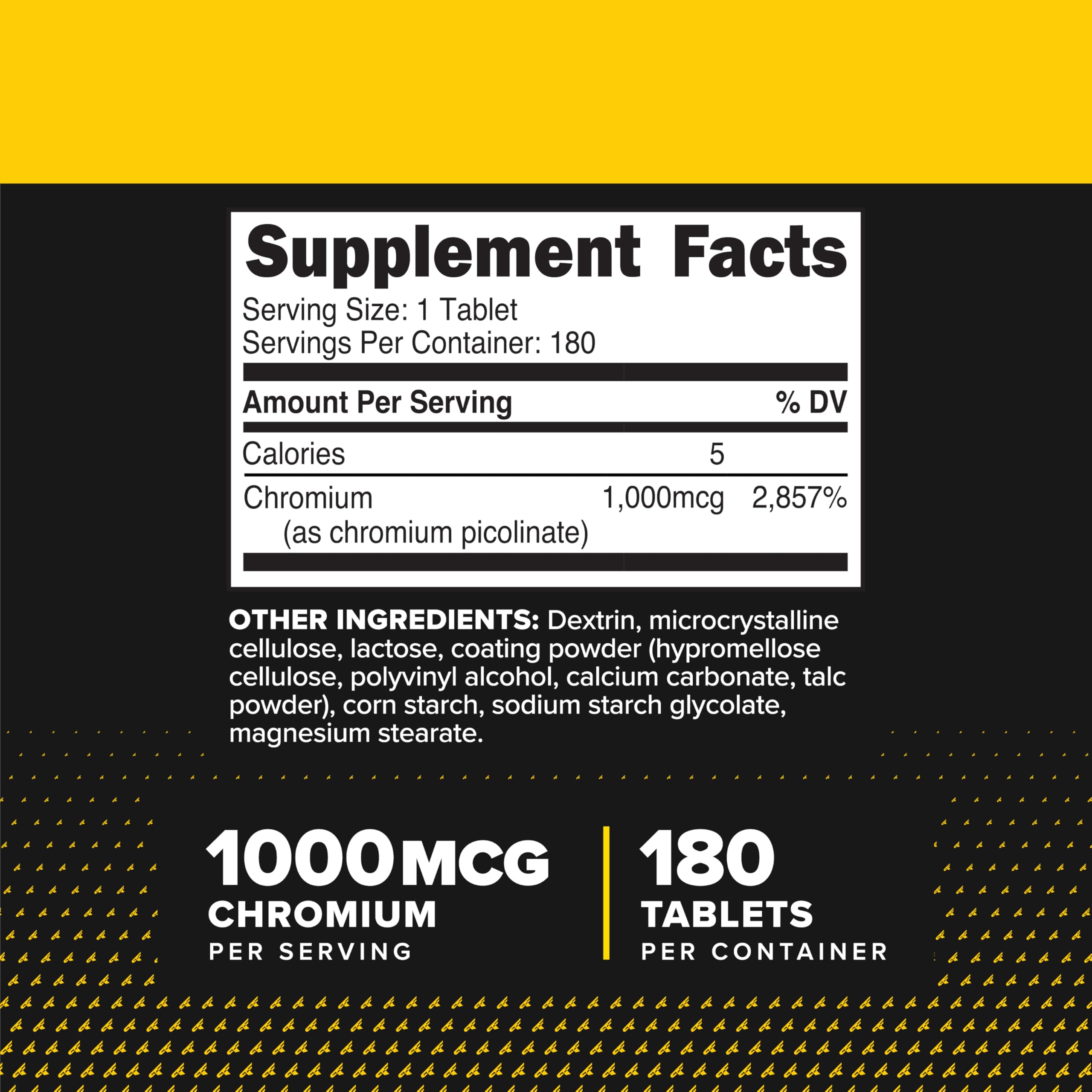 Chromium picolinate supplement benefits