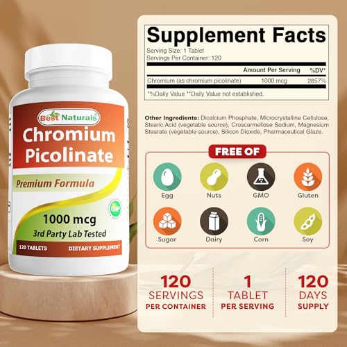 chromium picolinate tablets for energy support