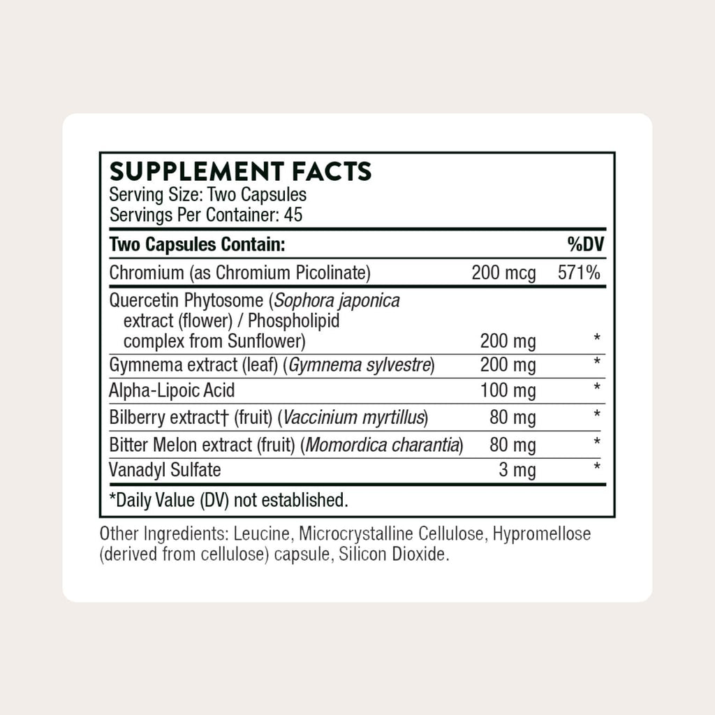 Chromium support for balanced blood sugar