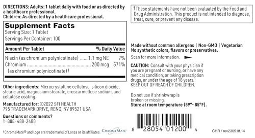 chromium with niacin for vitality